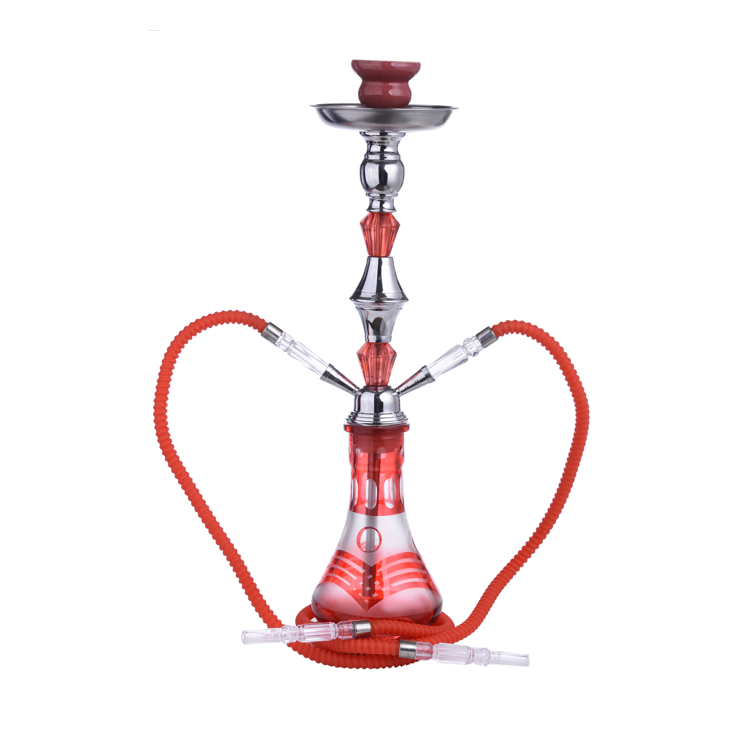 Chicha 2 Tuyaux - Narguilé - Hookah - 55 cm - Design Oriental - Rouge ...